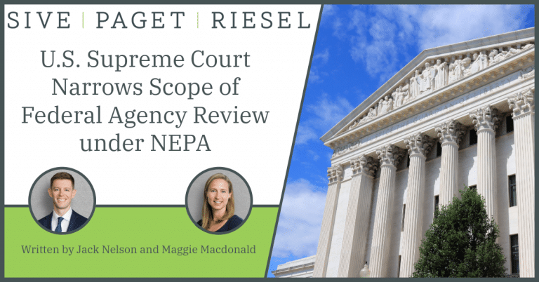 U.S. Supreme Court Narrows Scope of Federal Agency Review Under NEPA ...