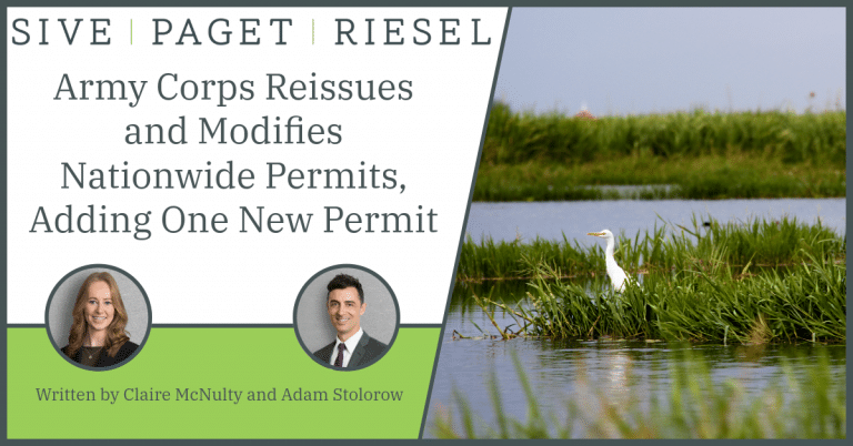 Army Corps Reissues and Modifies Nationwide Permits, Adding One New ...
